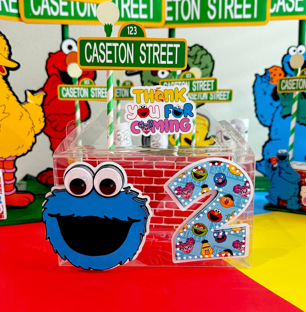 Sesame Street Inspired Personalized Favor Boxes | Kids Birthday Party ...