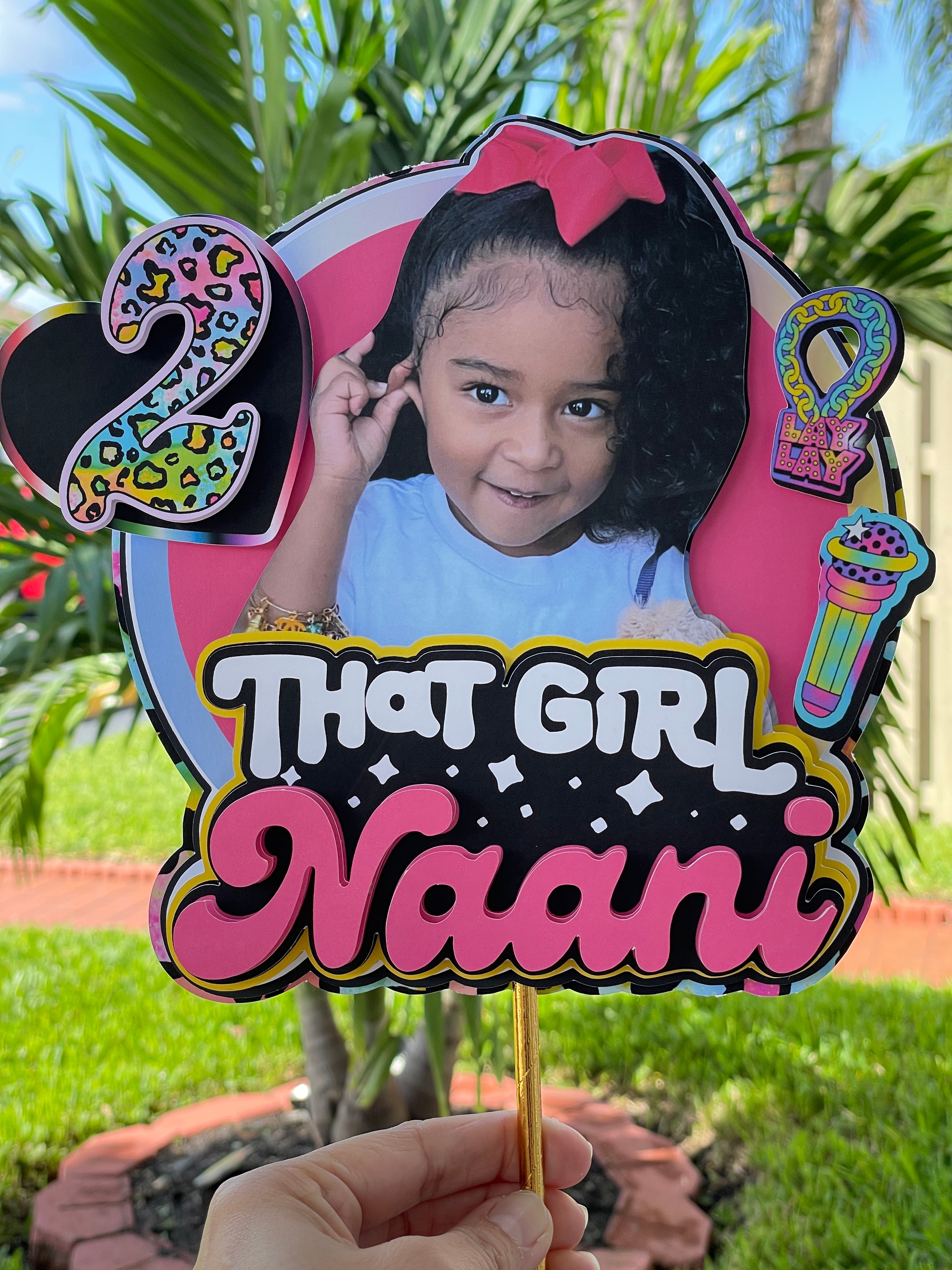 Personalized Cake Topper | Kids Birthday Party Decor – SCPARTYCREATIONS